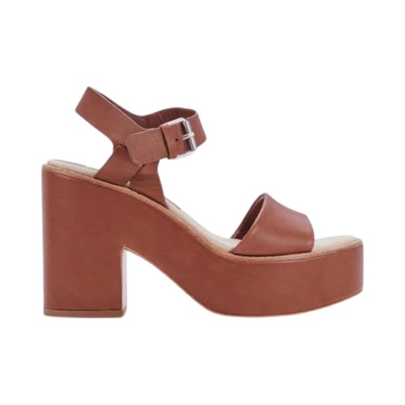 Dolce Vita | Shoes | New Dolce Vita Elly Platform Leather Sandals Brown ...